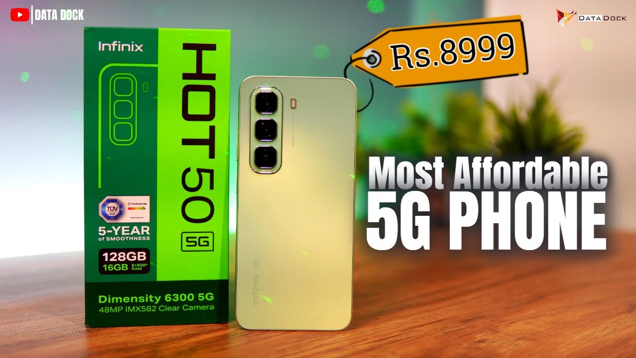 Most Affordable 5G Smartphone Under 9K | Infinix HOT 50 5G with 5 Year ...