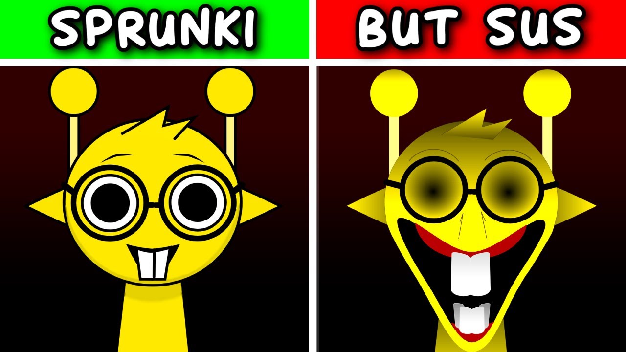 SUS Sprunki VS Normal Sprunki All Characters - YouTube