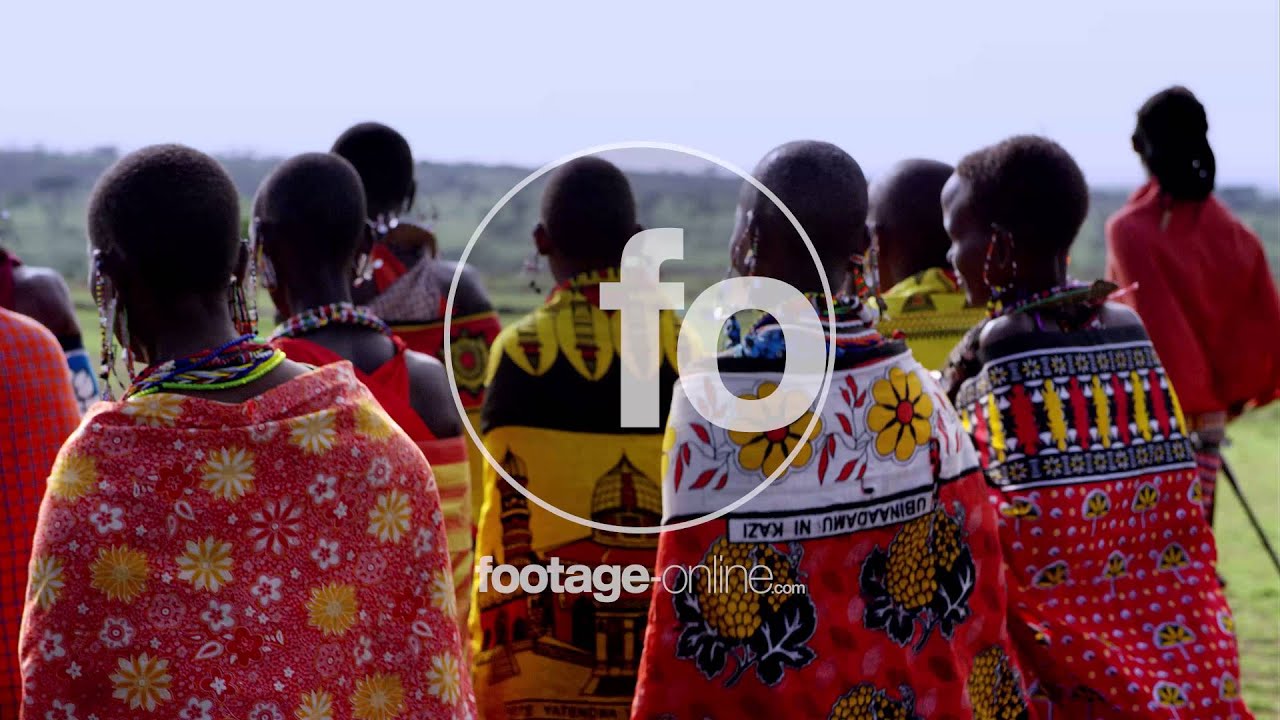 Maasai women dancing - Africa Kenya Stock footage 015013 4k - YouTube