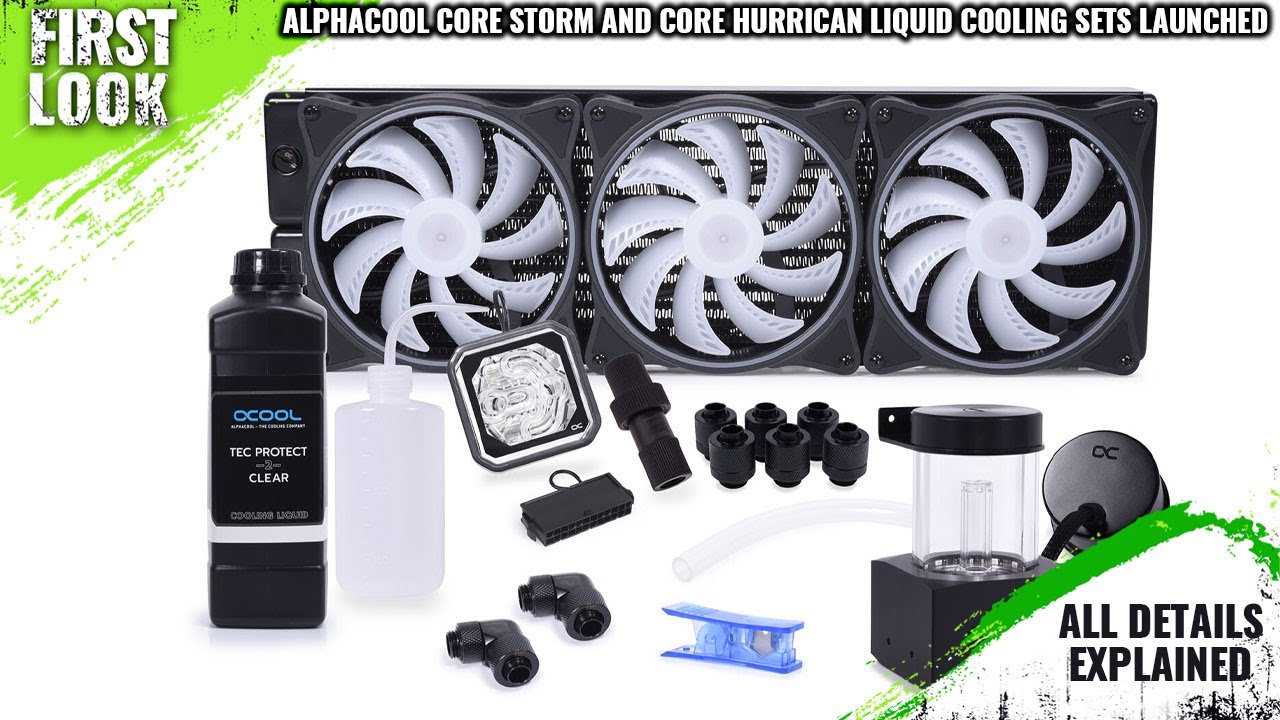 Alphacool Core Storm & Core Hurrican Liquid Cooling Sets Launched ...