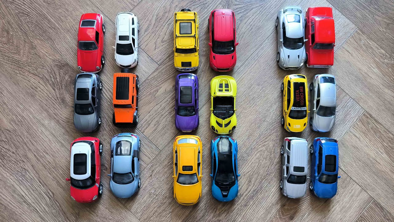 Random Scale Cars From Different Car Manufacturers - YouTube