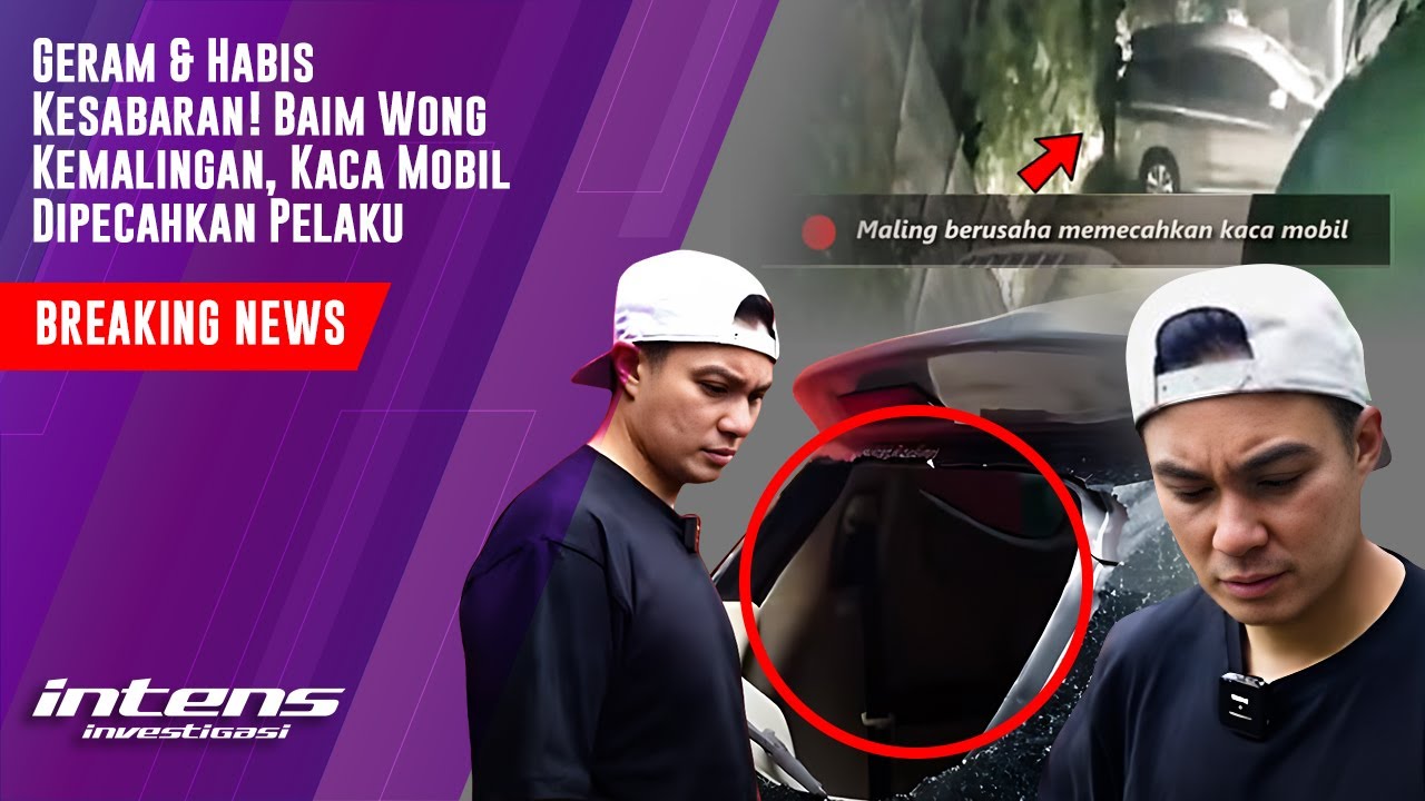 Baim Wong Kemalingan Hingga Kaca Mobil Dipecahkan ! - YouTube