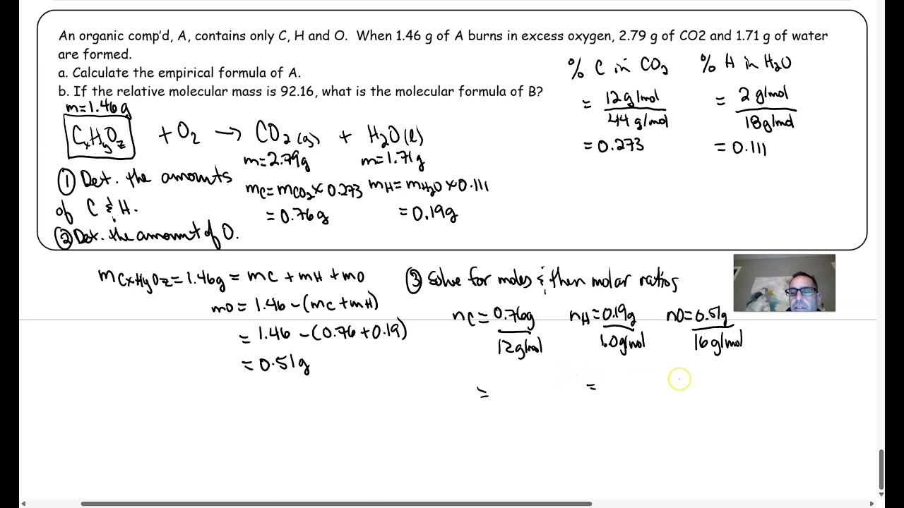 Empirical and Molecular Formula Question - YouTube