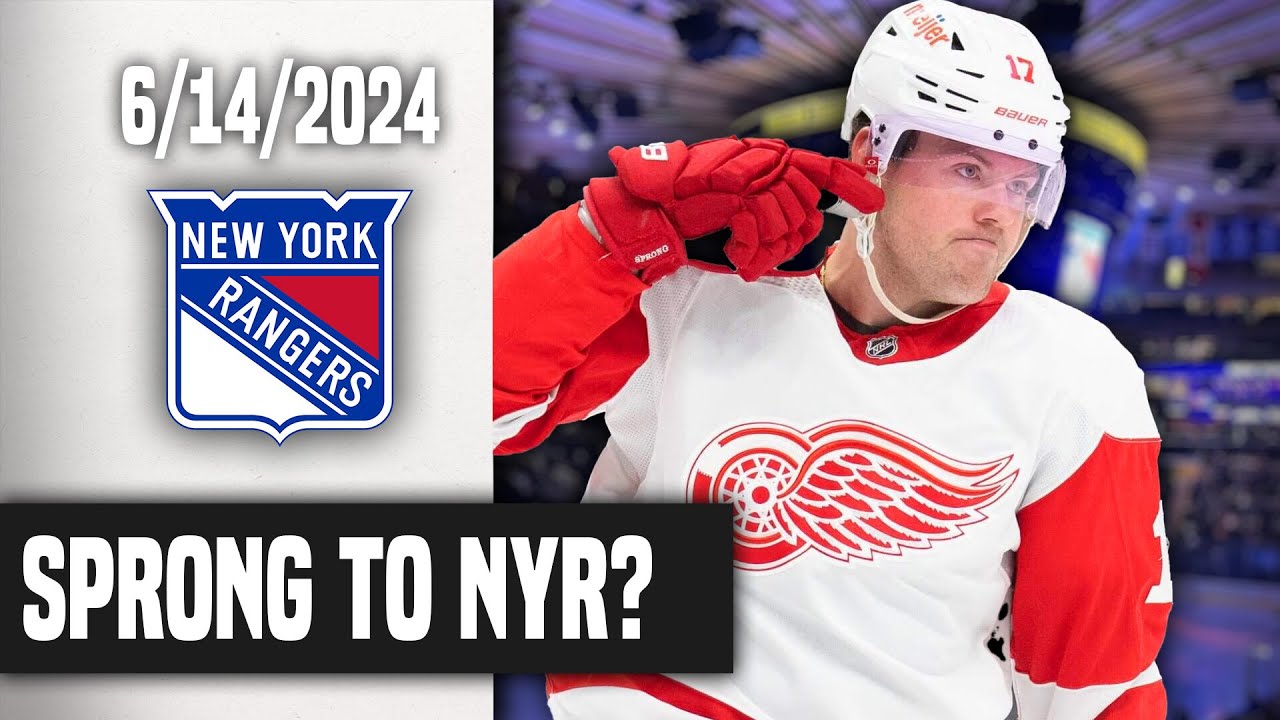 Daniel Sprong To The Rangers? What His Contract Could Look Like And How ...