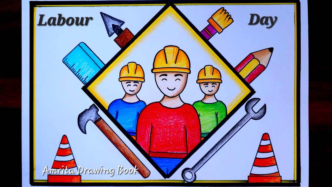 World Labour Day Drawing | Labour Day drawing | International workers ...