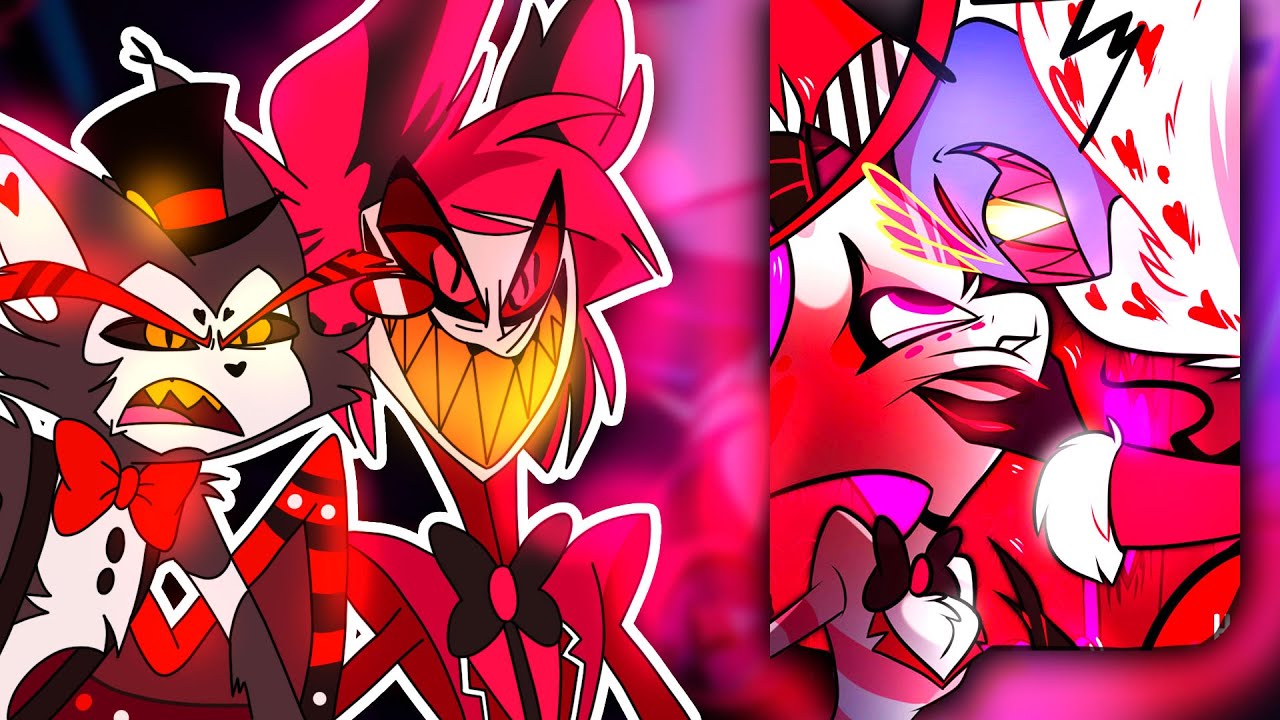 HAZBIN HOTEL REACT TO POISON // ANGEL DUST VS VALENTINO // Reaction ...