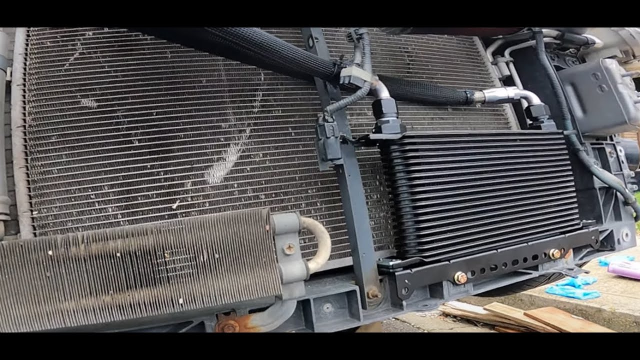 Installing Z1 oil cooler on my g37 sedan - YouTube