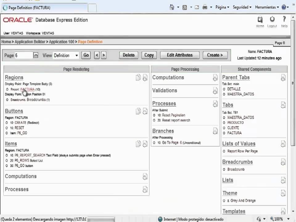 Oracle 11 G Apex De 3 Capas Ventas 2 3 Youtube