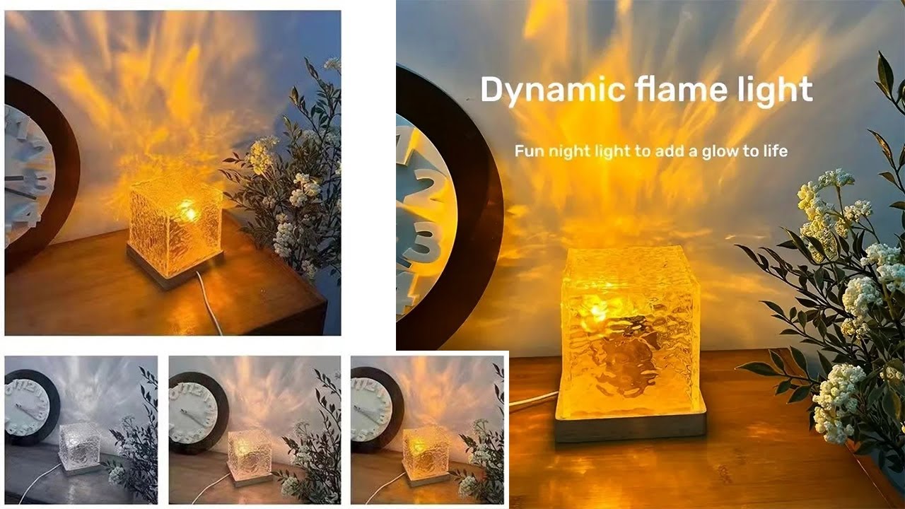 Dynamic Rotating Water Ripple Projector Night Ligh - YouTube