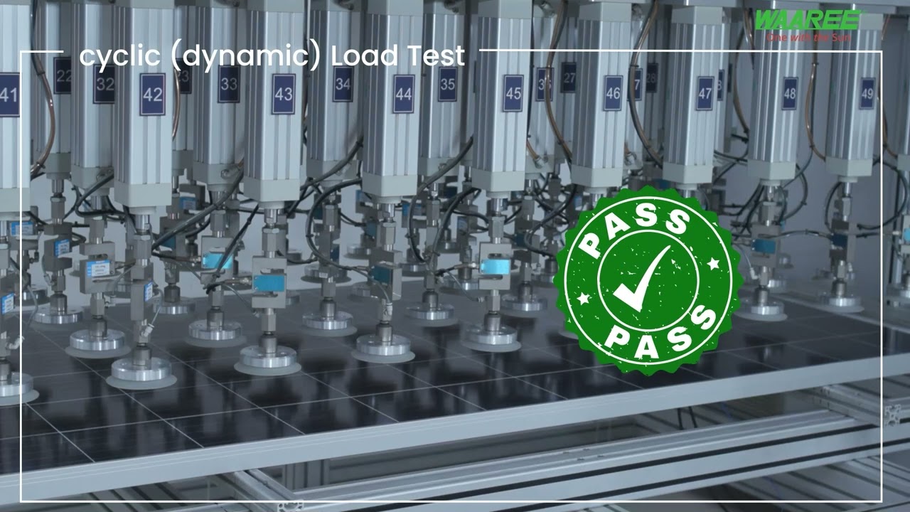 Waaree Solar panel - Mechanical Load Test - YouTube