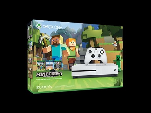 Xbox One S Minecraft Bundle Unboxing - YouTube