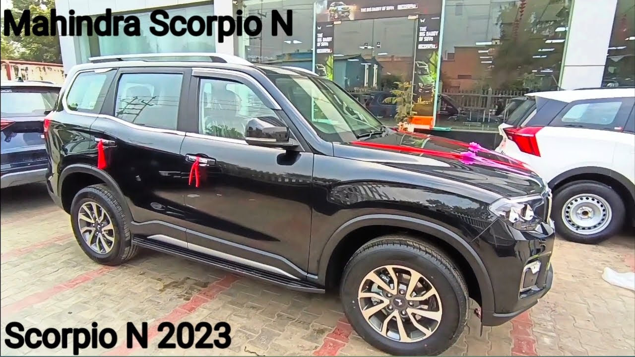 Mahindra Scorpio N 2023 4X4 top model || Black colour and review || Vk ...