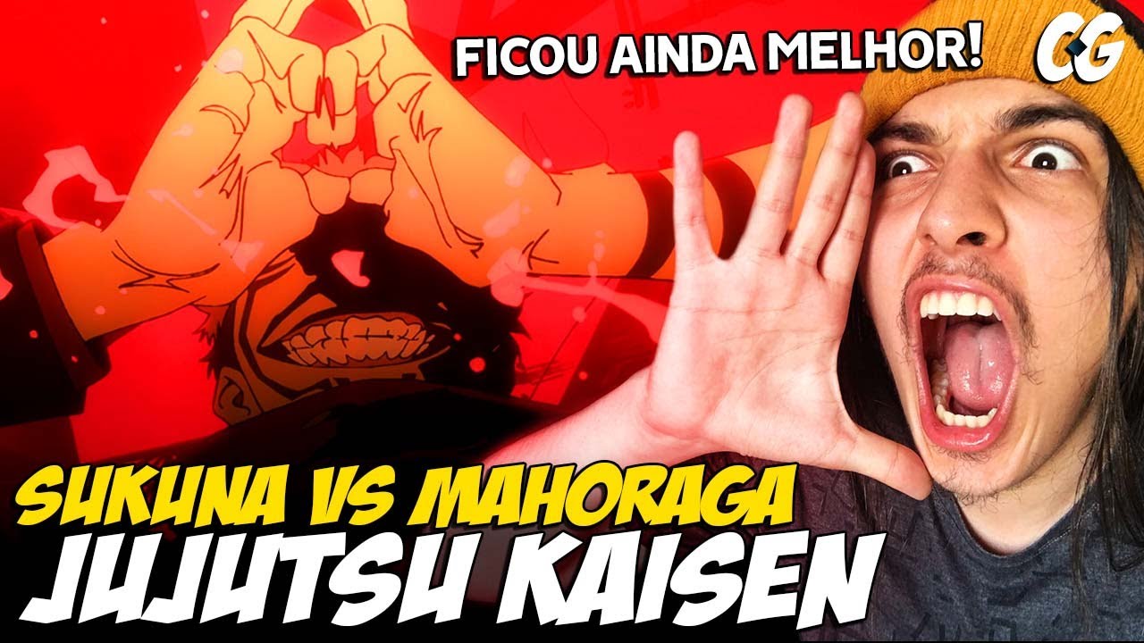 SUKUNA VS MAHORAGA COM CENAS EXTRAS DA VERSÃO FINAL!!! - React Jujutsu ...