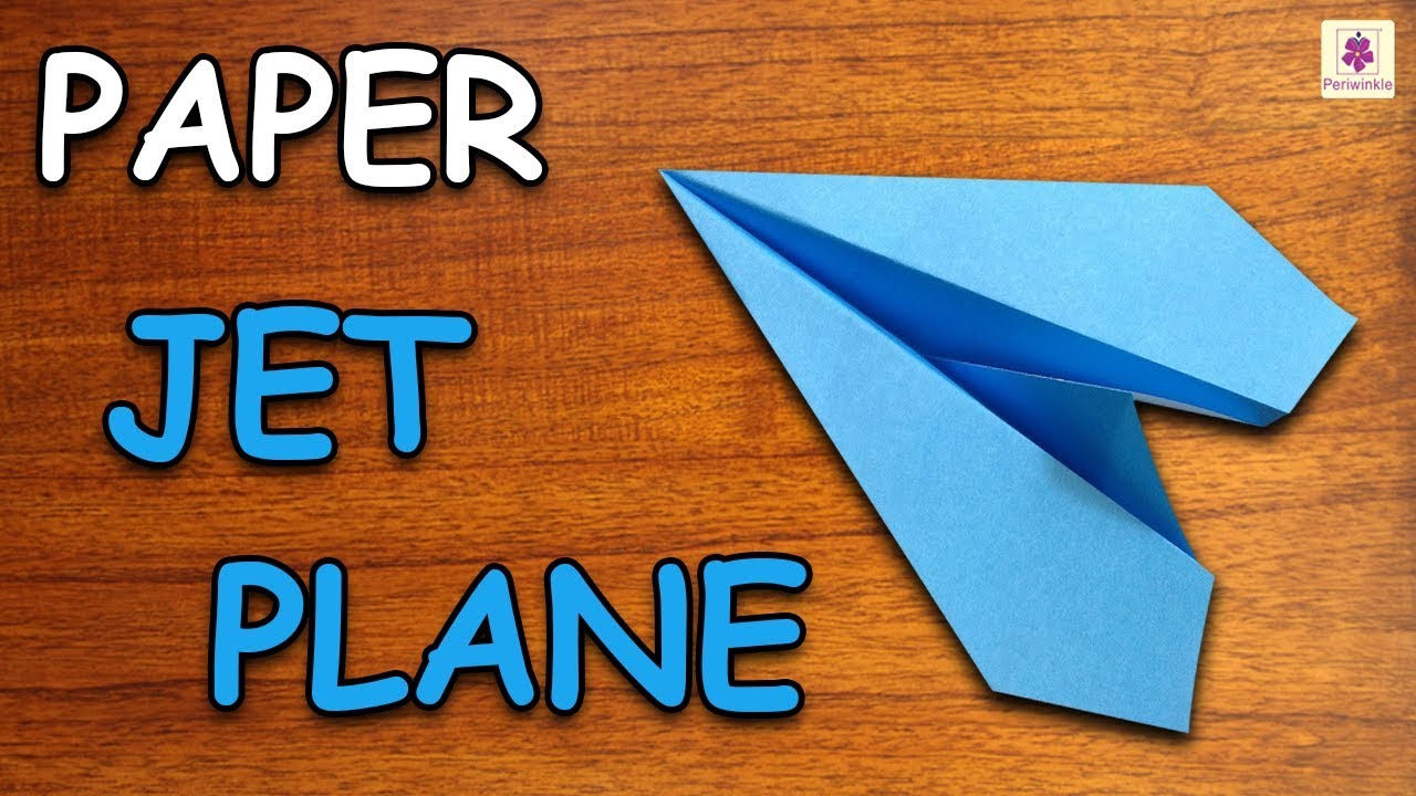 Learn How To Make Jet Plane Using Paper | Origami For Kids | Periwinkle ...