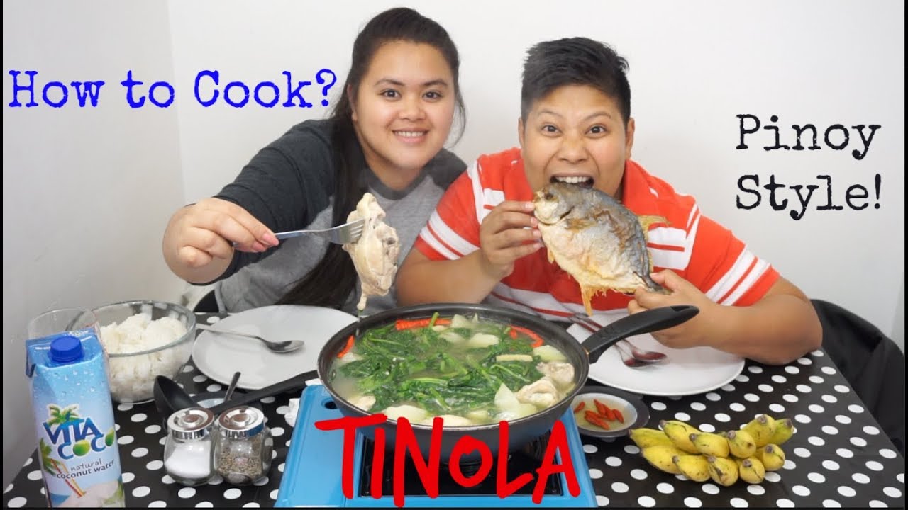 Mukbang / Cookbang Filipino Food - how to cook Tinola and massive Fried ...
