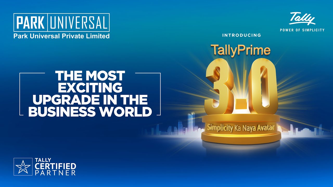 Tally Prime 3.0 | Product Showcase | Tally Specialist - Park Universal ...