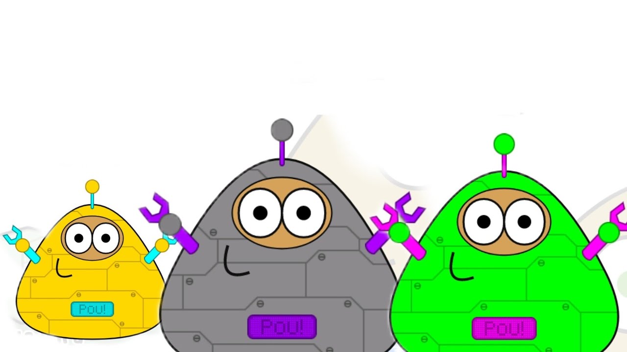 POU robô 🤖 comendo metal - YouTube