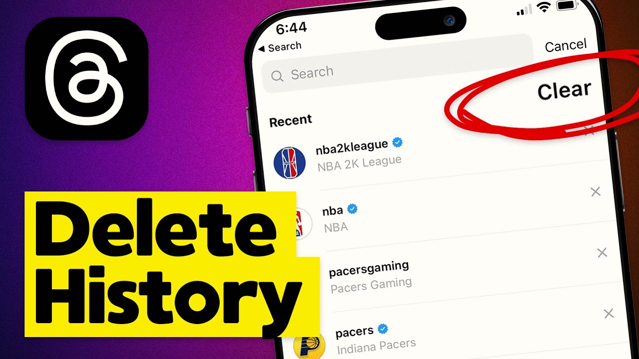 How to Clear Search History on Threads App - YouTube