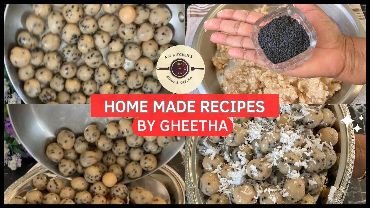 My native recipe| mini soft ladoo made with jaggery and rice flour ...