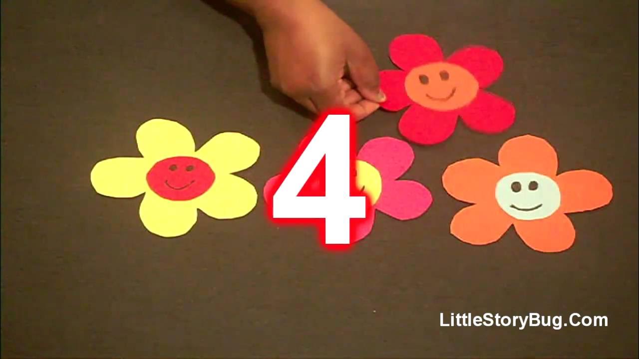 Preschool song for Spring - 5 Spring Flowers - Littlestorybug - YouTube