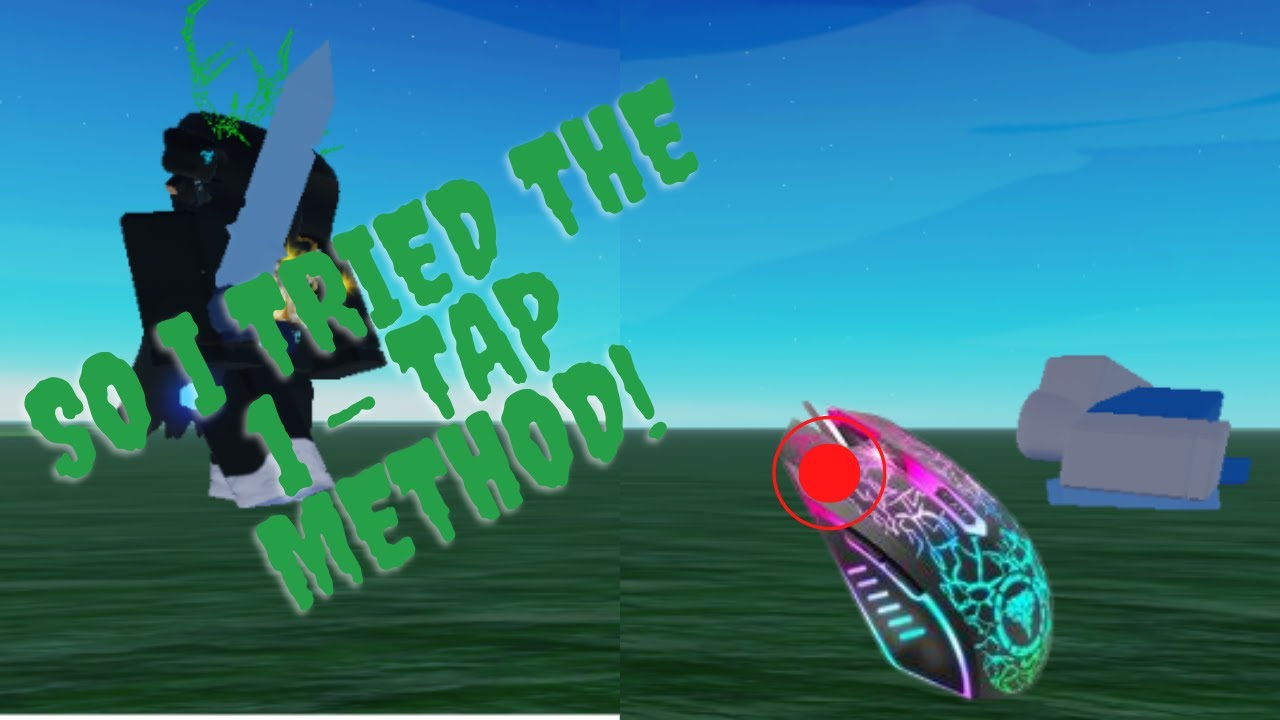 So I TRIED OUT the one - tap combo method in ROBLOX BEDWARS! - YouTube