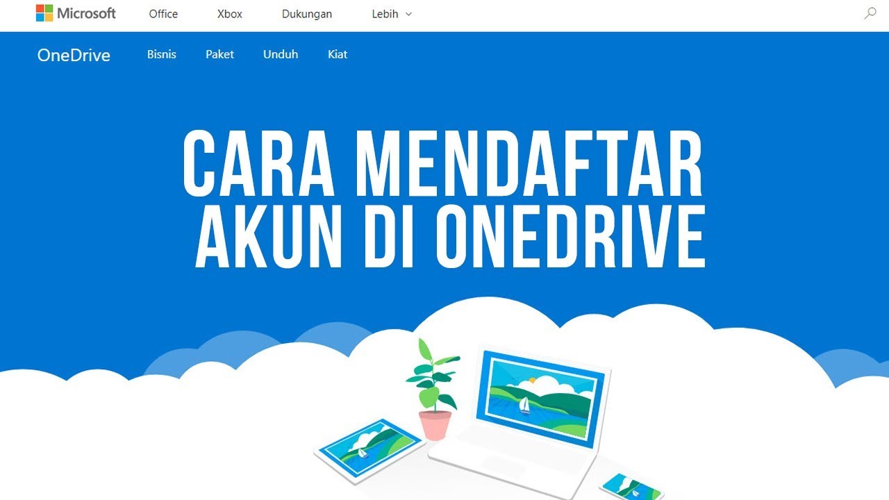cara membuat akun di onedrive - YouTube