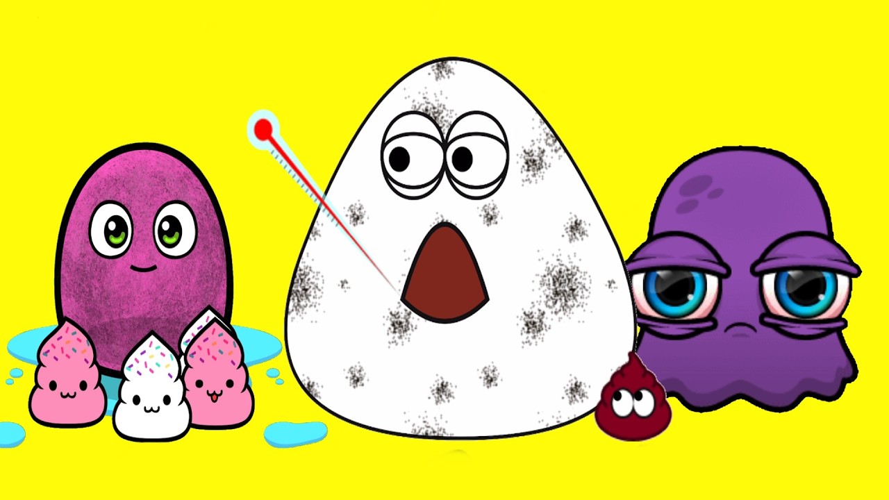 POU y sus amigos - Pou vs Moy 7 vs My Boo. Las mascotas amigas juegan ...