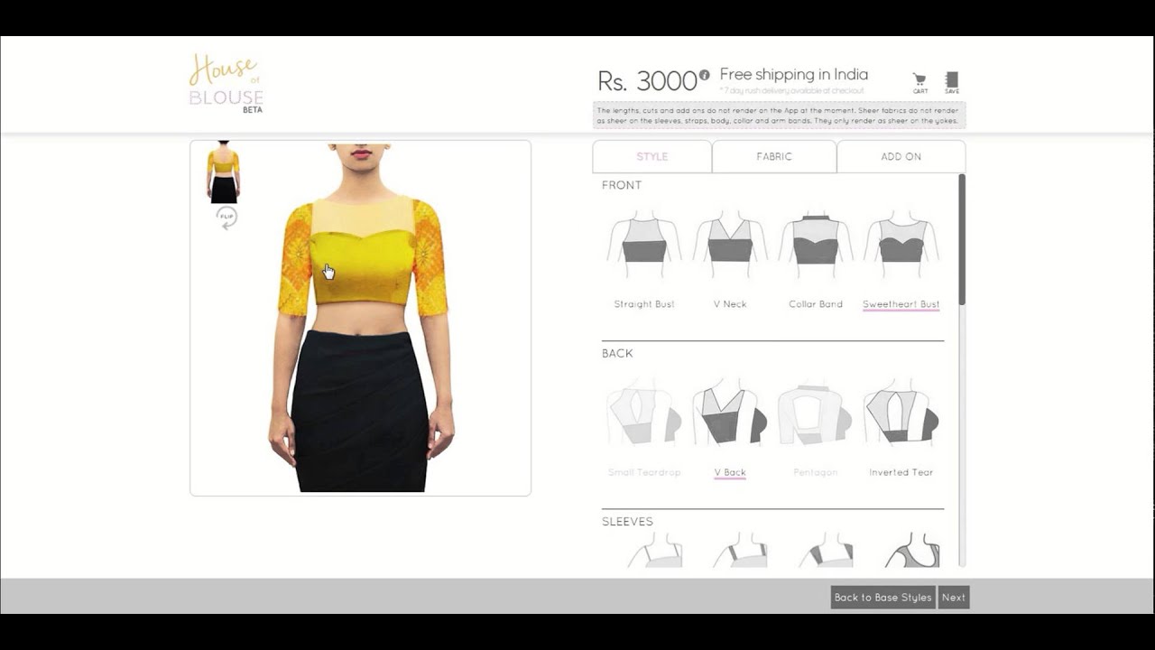 #7 of 'How to design' series I Customizing a blouse design on ...