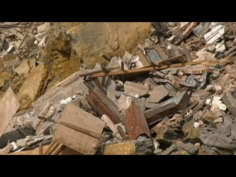 Italian cemetery collapse sends hundreds of coffins into the sea