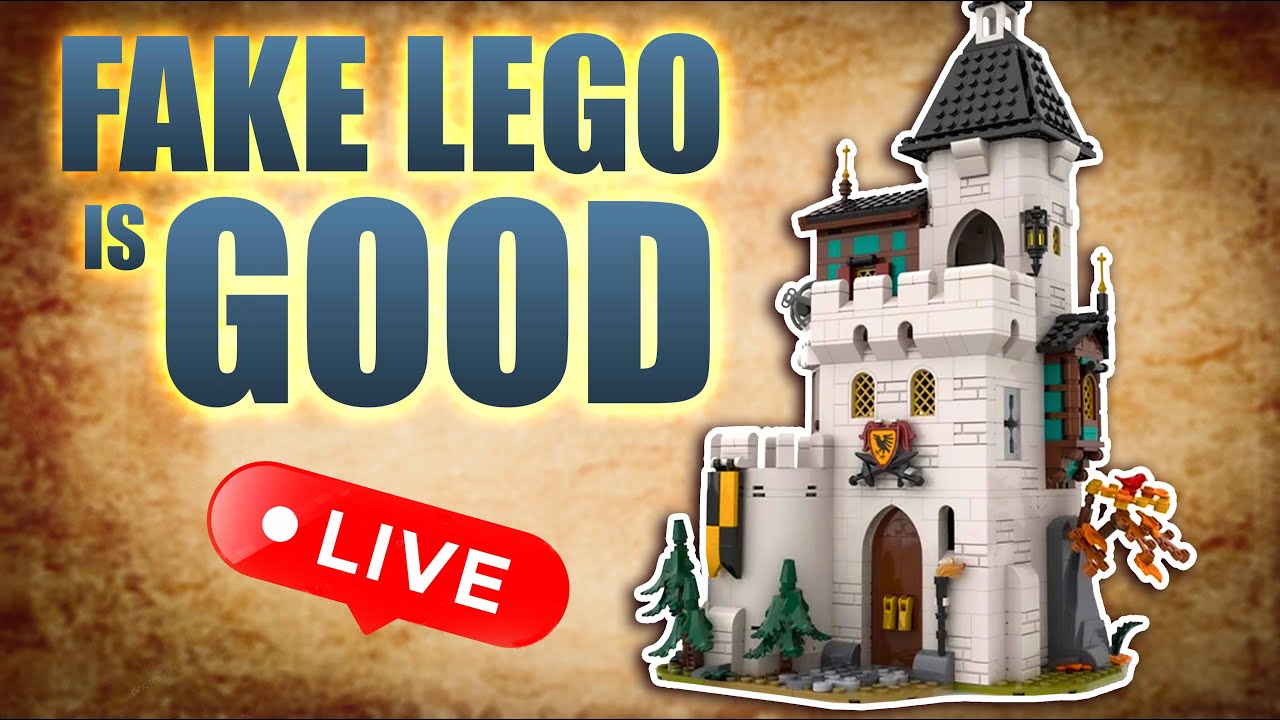FAKE LEGO IS GOOD - LesDIY White Tower Castle MOC - LIVE BUILD - YouTube
