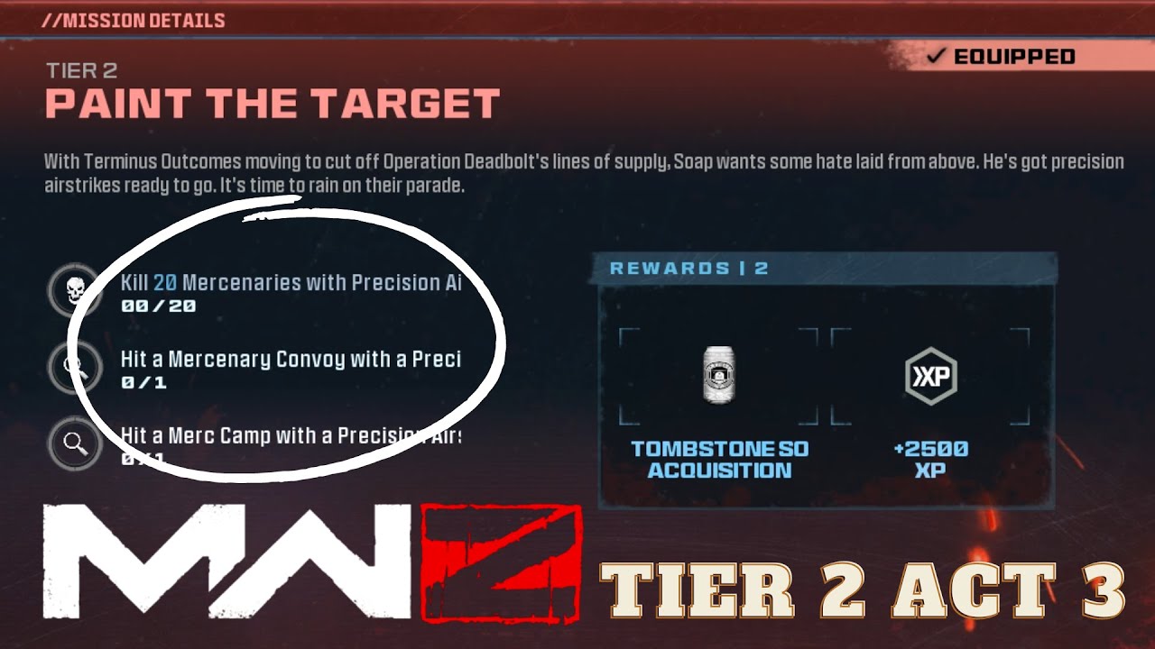 Paint The Target (SOLO) Tier 2 Act 3 MWIII Modern Warfare Zombies MWZ ...