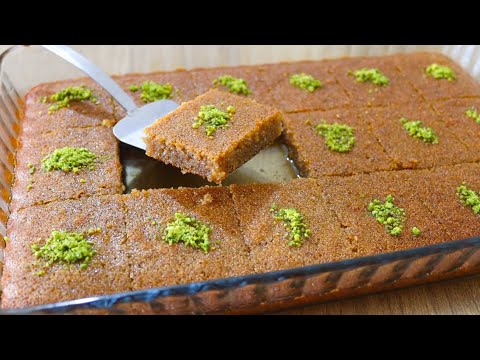 Bu Yöntemle Yapınca Efsane Oldu 😍 Kavrulmuş İrmikle Tam Ölçülü İrmik Tatlısı
