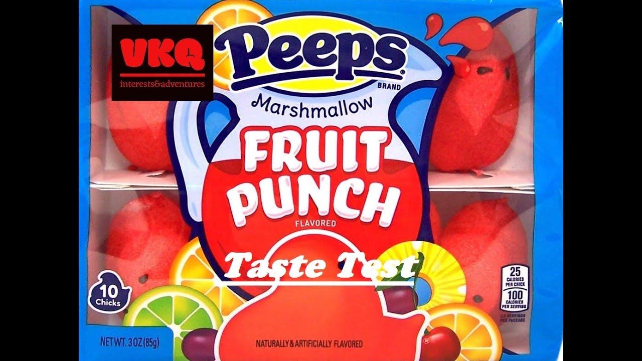 Tropical and Fruit Punch Peeps Taste Test - YouTube