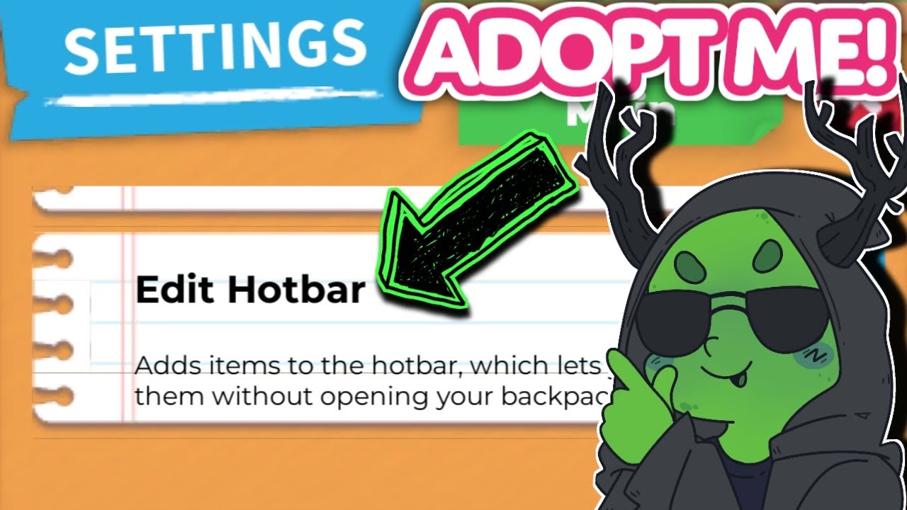How to Edit and use your Hotbar in Adopt Me! #adoptme #hotbar - YouTube
