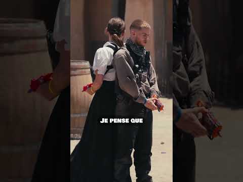 CE DUEL DOS À DOS AVEC ELSA 🤯🔫 #michou #divertissement #cowboys #video