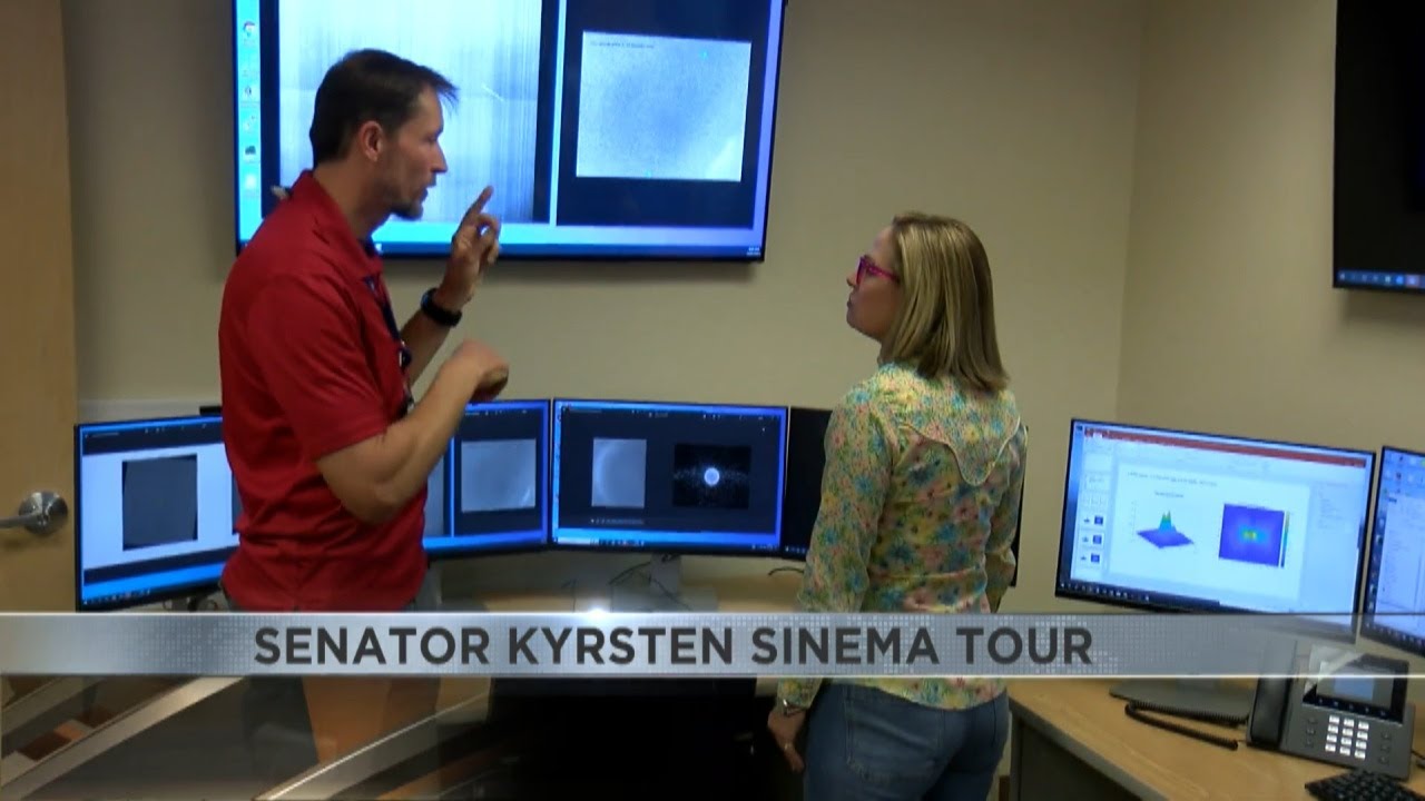 Arizona Senator Kyrsten Sinema visits GEOST facility in Tucson - YouTube