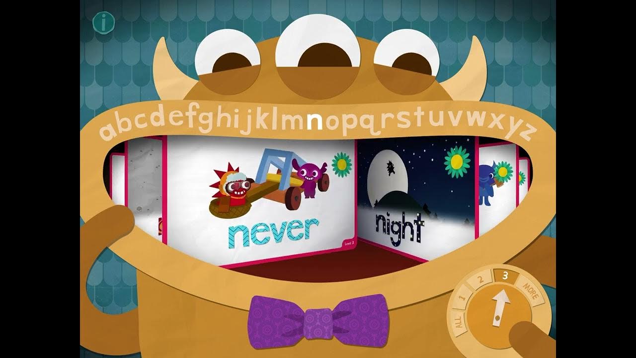 Endless alphabet Learning how to spell and read for toddlers - YouTube