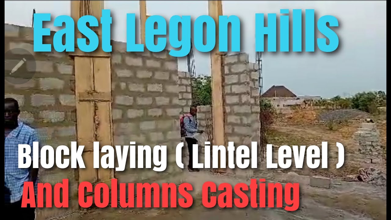 Building In Ghana 🇬🇭 | Accra Apartment Construction Lintel level ...