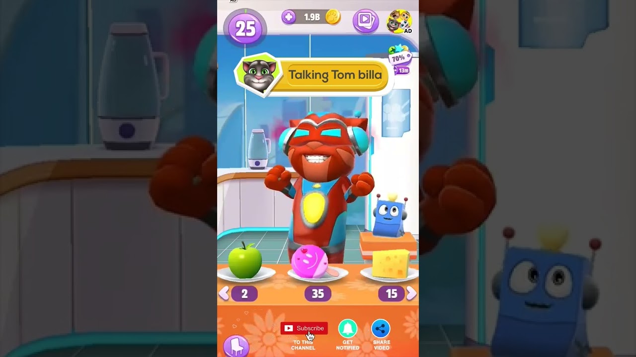 Talking Tom Billa Tom vs Popsicle - YouTube