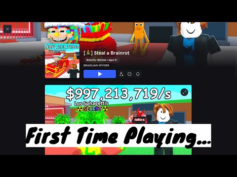 Playing Steal A Brainrot For The First Time Ever... - YouTube