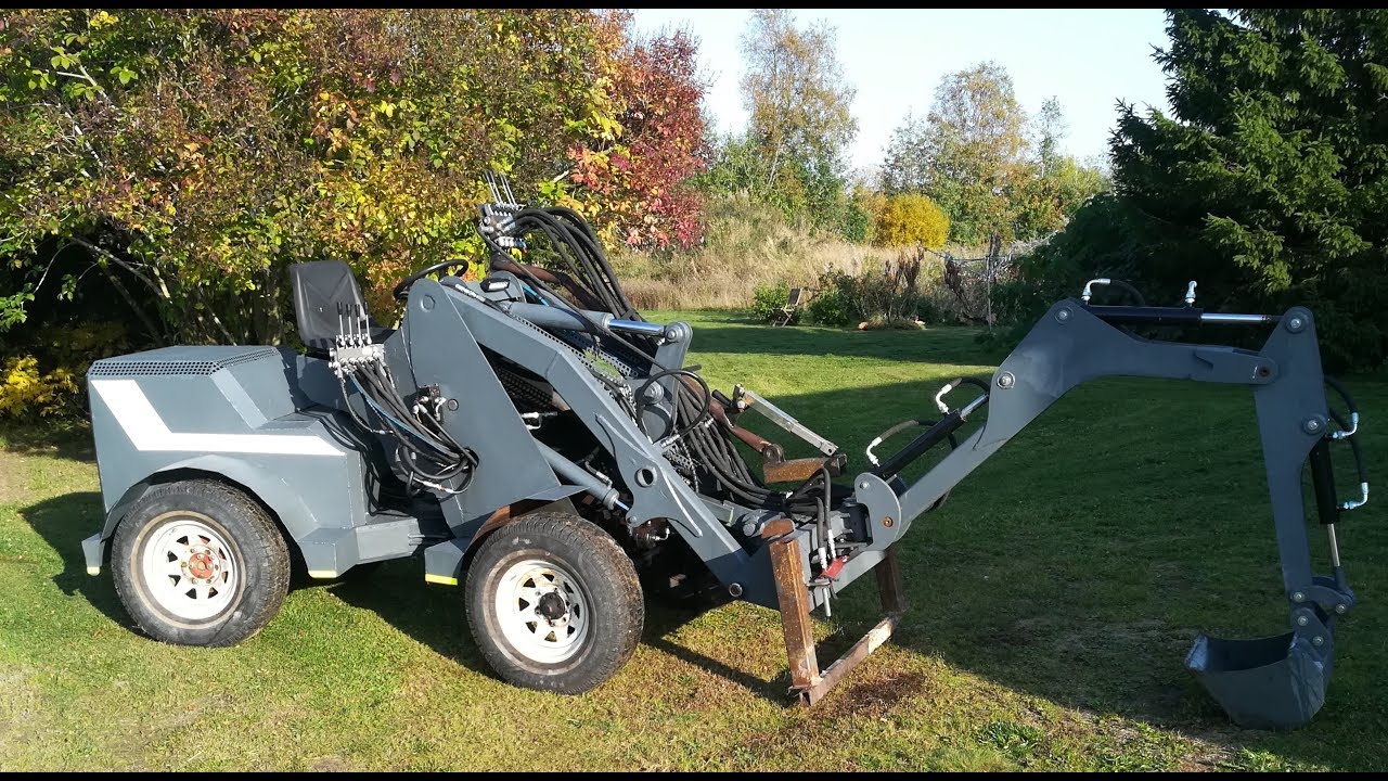 Homemade wheel loader project Part 2 - YouTube