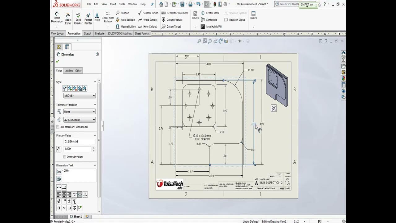 Solidworks Creating a Blueprint from a Model - YouTube