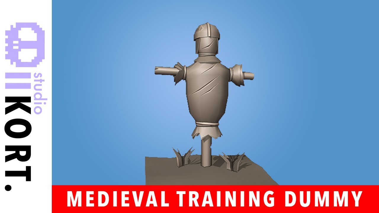 Timelapse 3D modeling a medieval training dummy. - YouTube