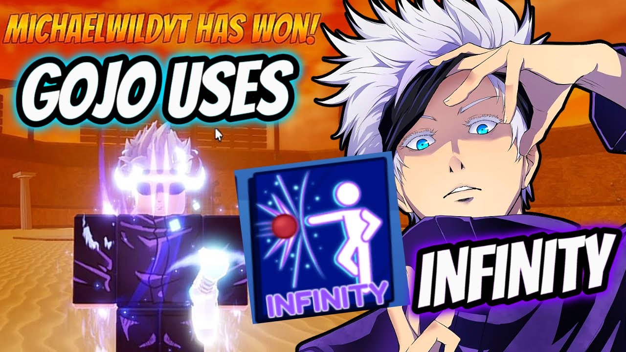 GOJO SATORU USES INFINITY | Blade Ball - YouTube