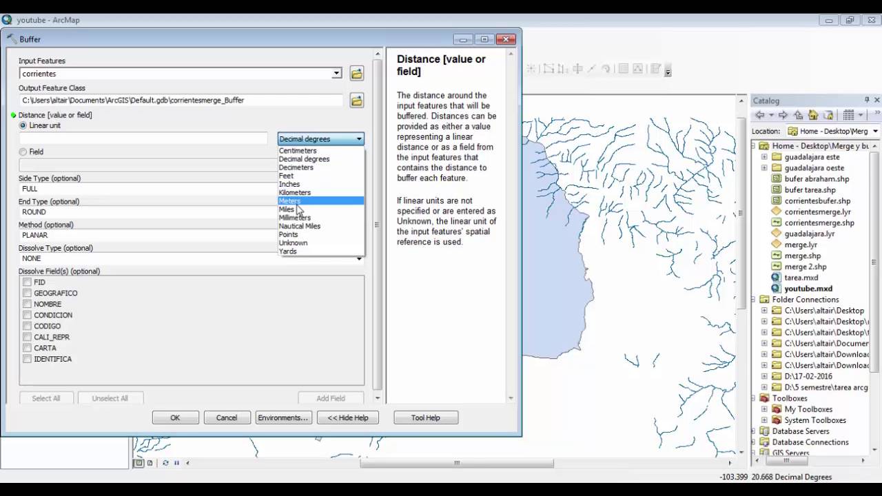 Tutorial Buffer Arcmap 103 Youtube 7871