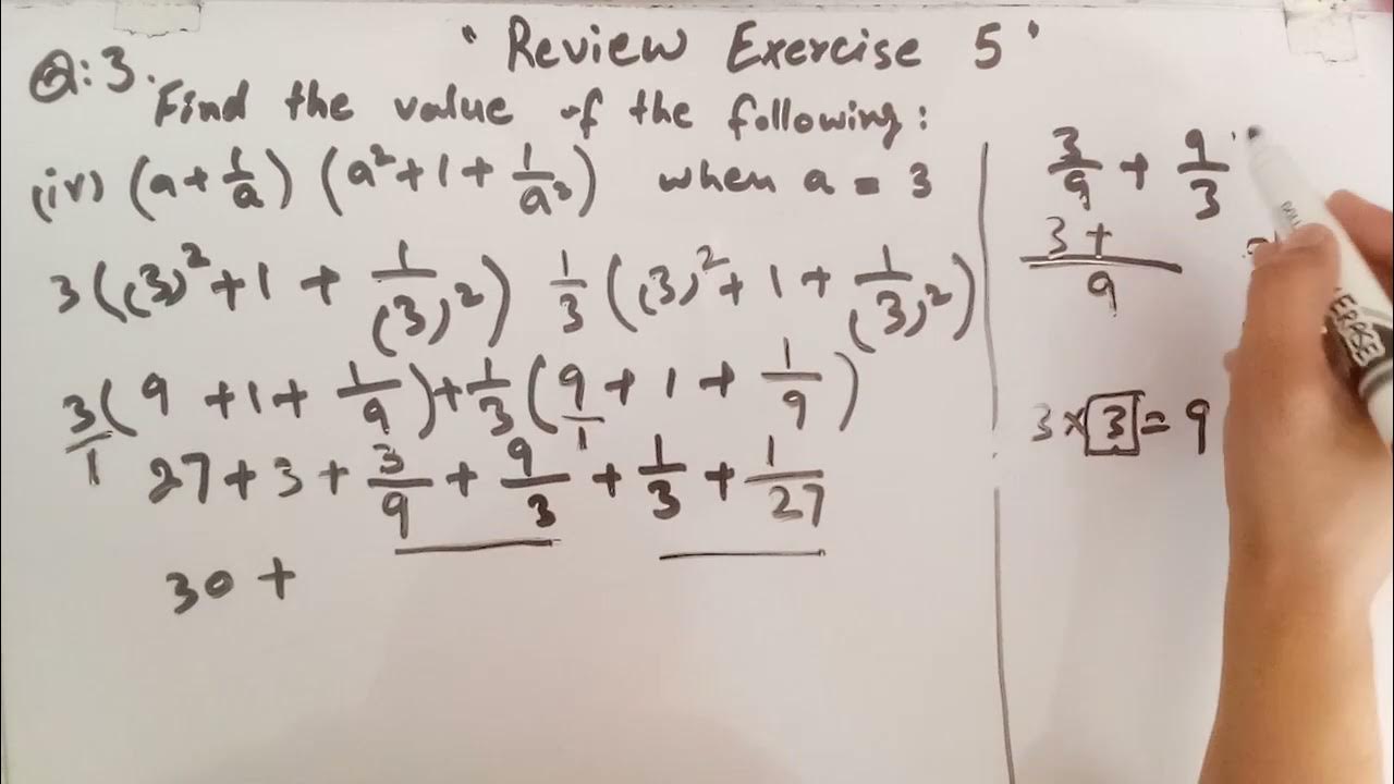 8th Class Math Review Exercise 5 Question 3 (part 4 and 5) ||Sindh text ...