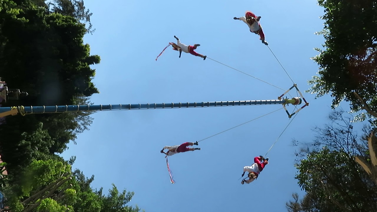 Mayan Pole Flyers - YouTube