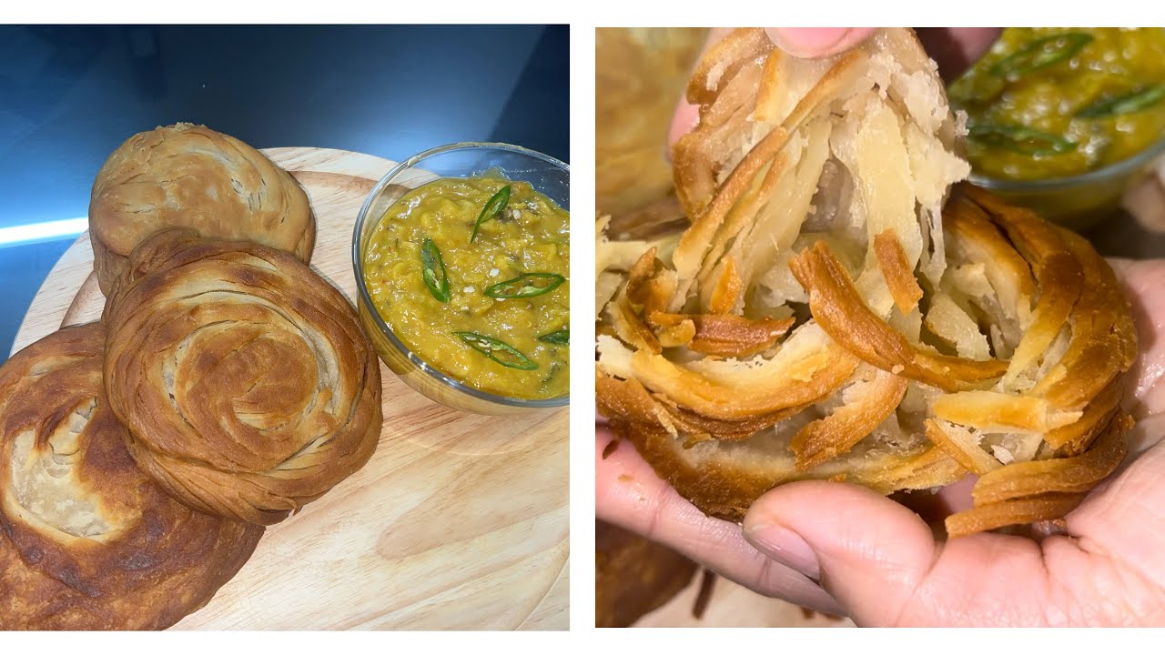 Bun paratha || soft & flaky lacha paratha || recipe by zaikadar kitchen ...