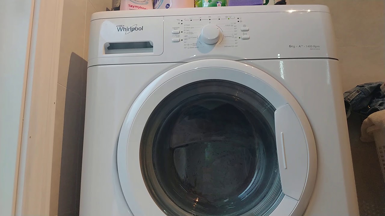 Whirlpool final spin 1400rpm - YouTube