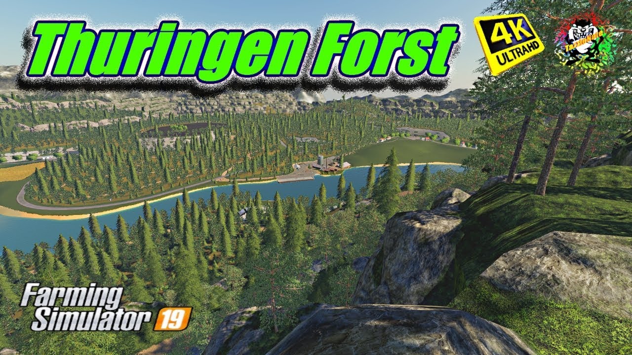Farming Simulator 19 Maps Thuringen Forest Map in 4K Resolution - YouTube
